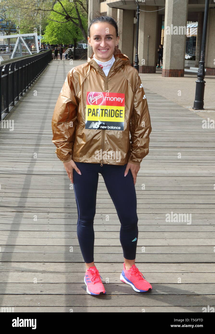 Lily Partridge at the British Runners Photocall for the London Marathon ...