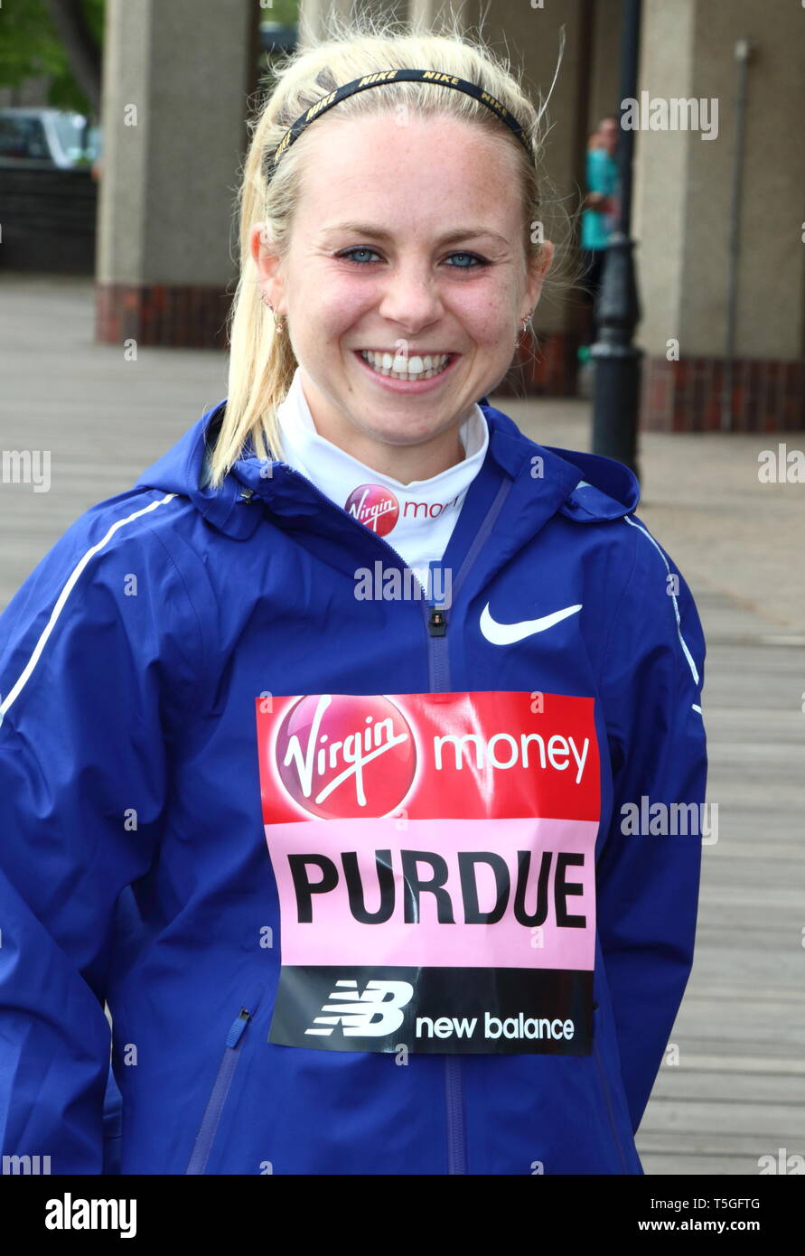 Charlotte Purdue at the British Runners Photocall for the London ...