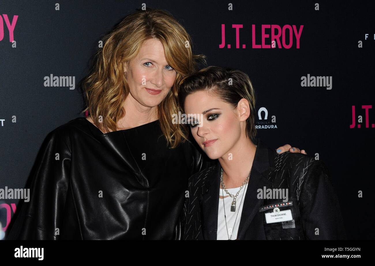 Los Angeles, CA, USA. 24th Apr, 2019. Laura Dern, Kristen Stewart at ...