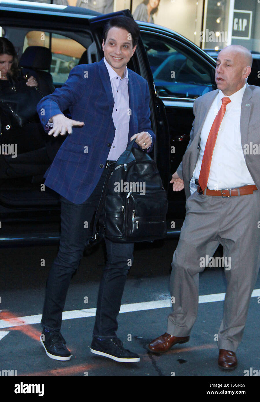 NEW YORK, NY - APRIL 24: Ralph Macchio at Good Morning America ...