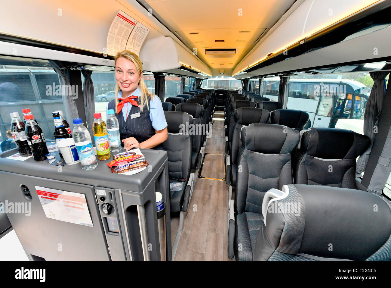 Prague, Czech Republic. 25th Apr, 2019. Companies Student Agency ...