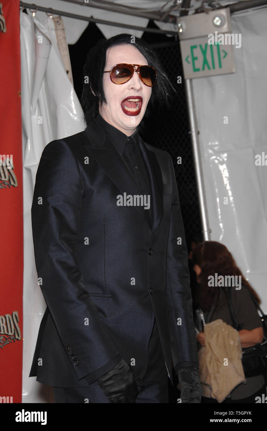 LOS ANGELES, CA. October 08, 2006: MARILYN MANSON at the Spike TV Scream Awards 2006 at the ...