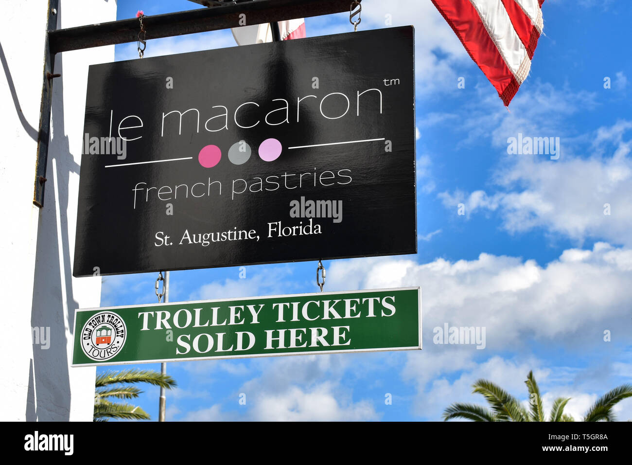 St. Augustine, Florida. January 26 , 2019. Le Macaron Pastries an ...