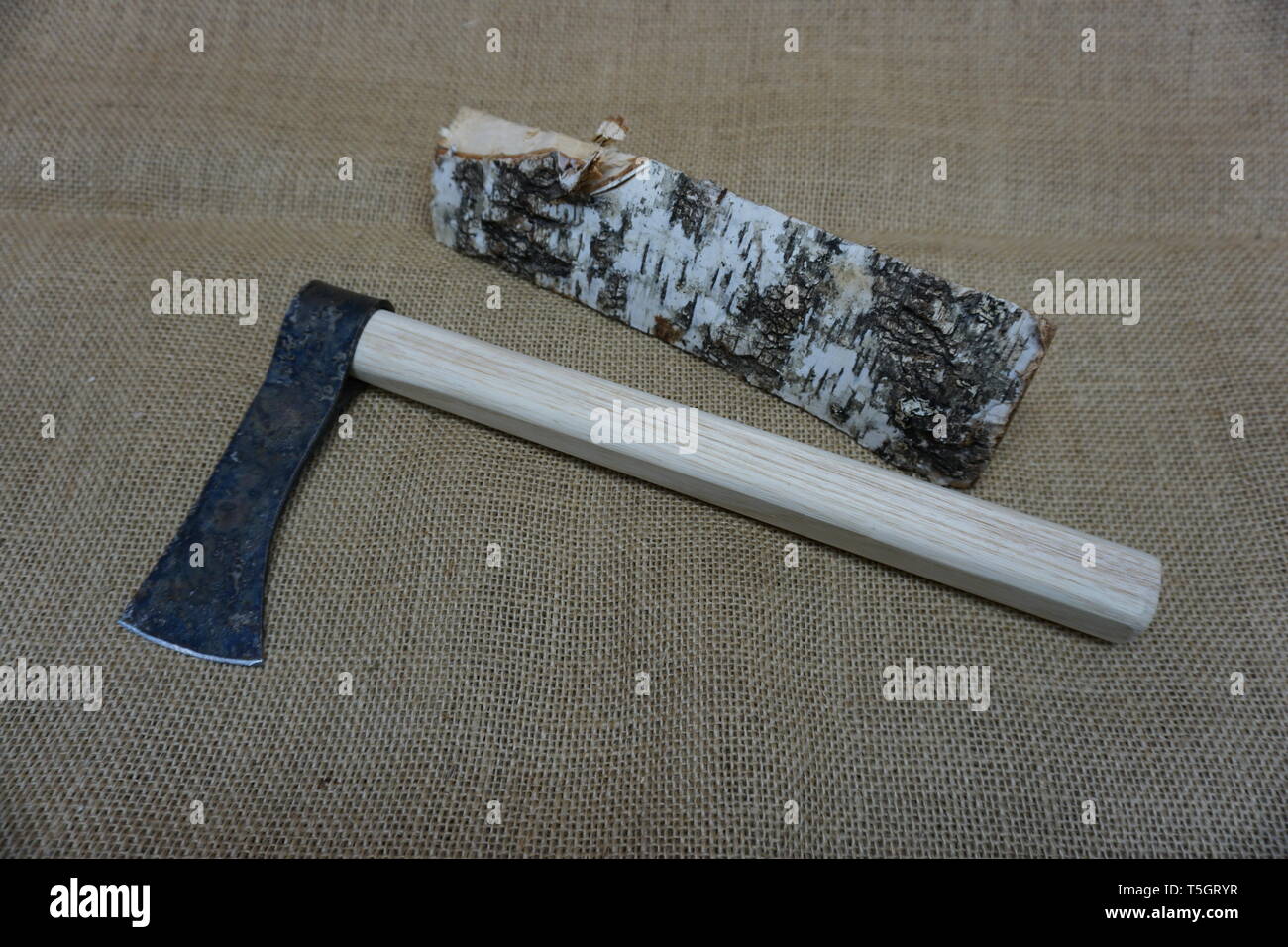 Hand forged axe hi-res stock photography and images - Alamy