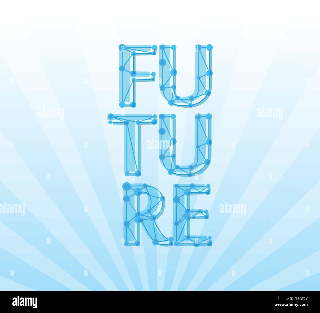 Future, Banner with title and coly space for demonstration of modern ...