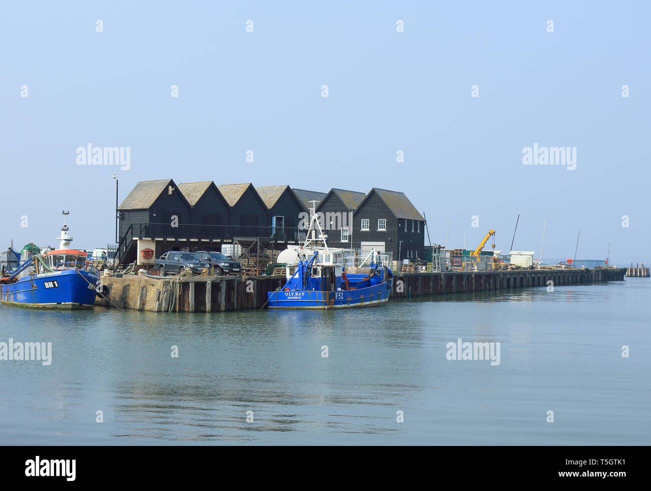 Entrance to Whitstable Harbour Stock Photo - Alamy