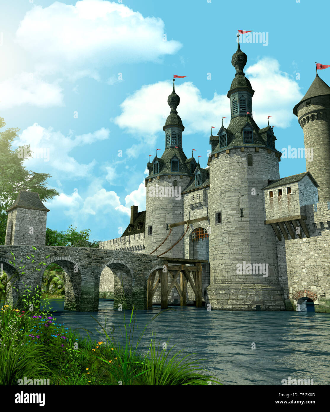 Fairytale castle hi-res stock photography and images - Alamy