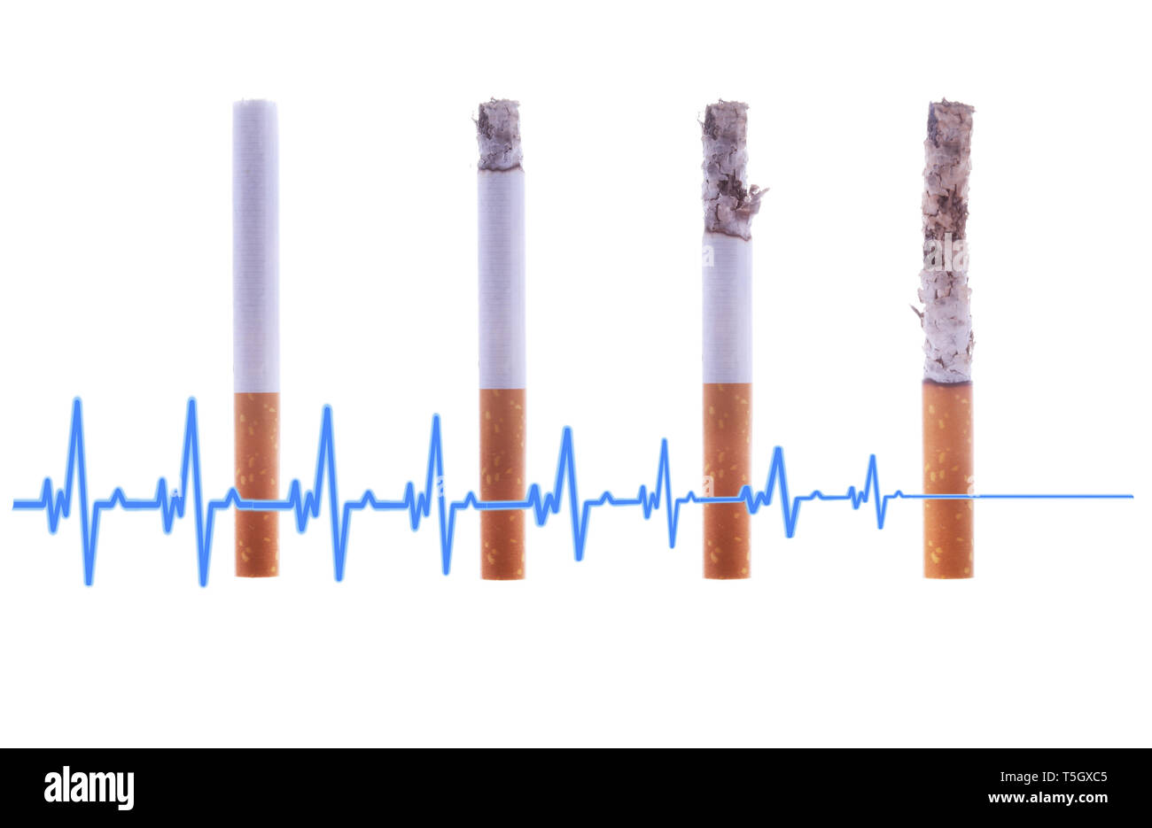 Smoking is deadly to health. Kill yourself or quit smoking concept ...