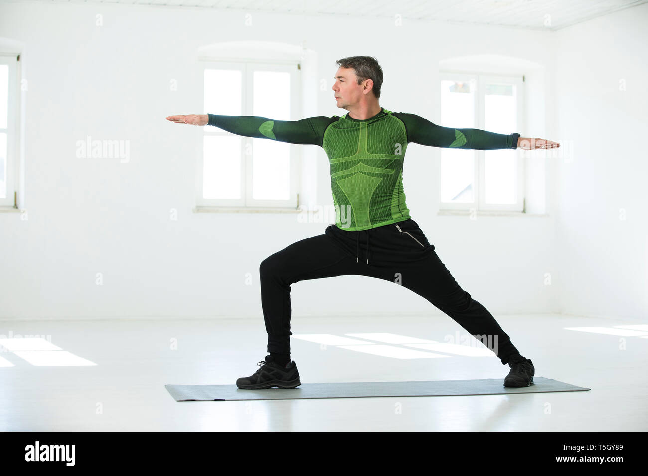 Yoga poses man hi-res stock photography and images - Alamy