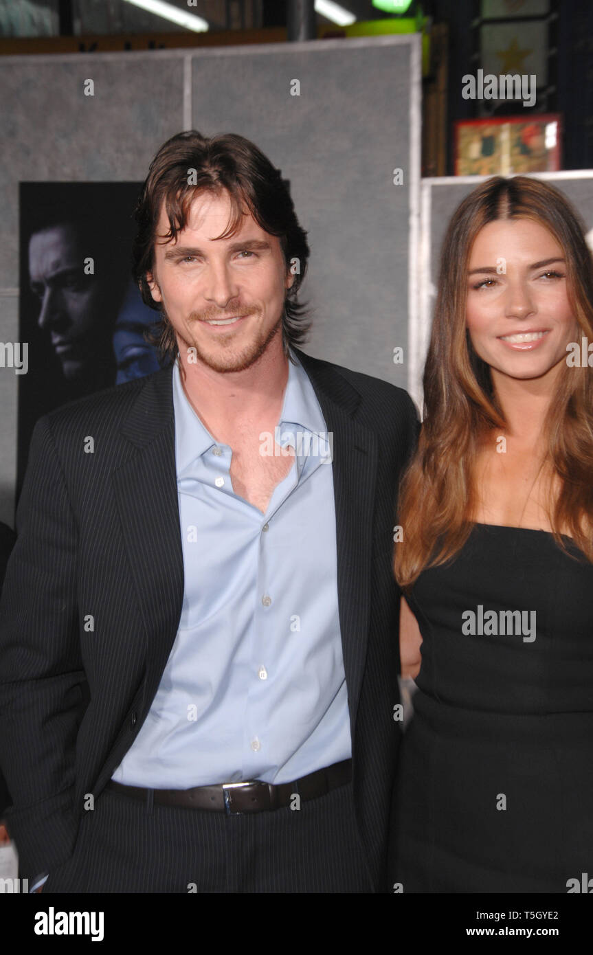 LOS ANGELES, CA. October 17, 2006: CHRISTIAN BALE & wife SIBI BLAZIC at ...
