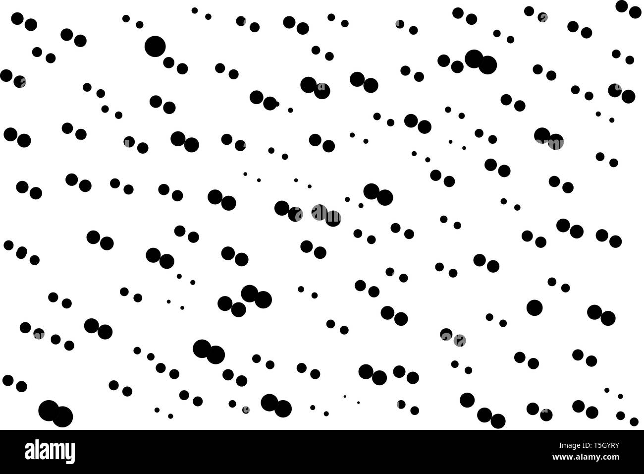 Black random dots on white background. Abstract geometric shapes ...