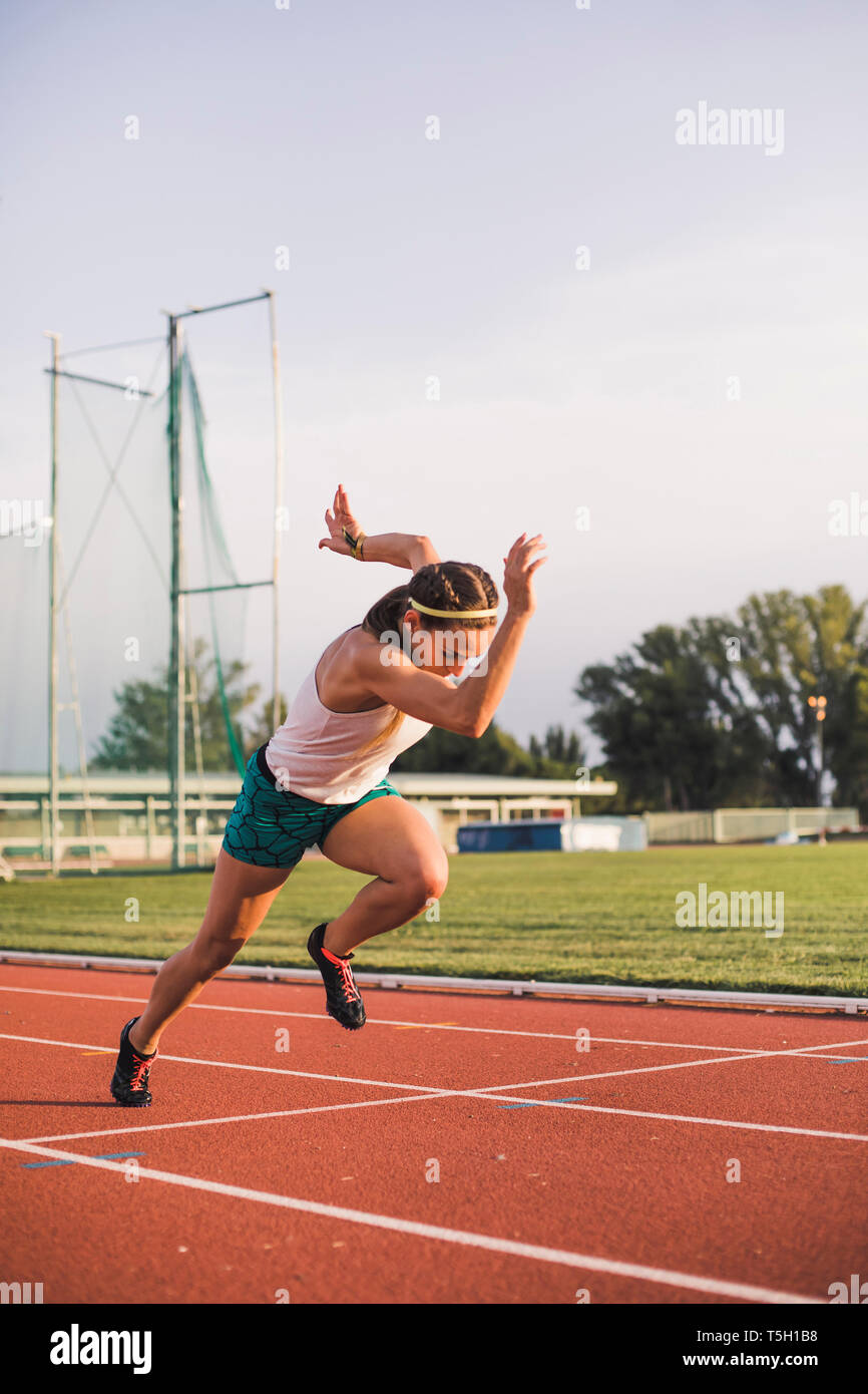 Track starting hi-res stock photography and images - Alamy