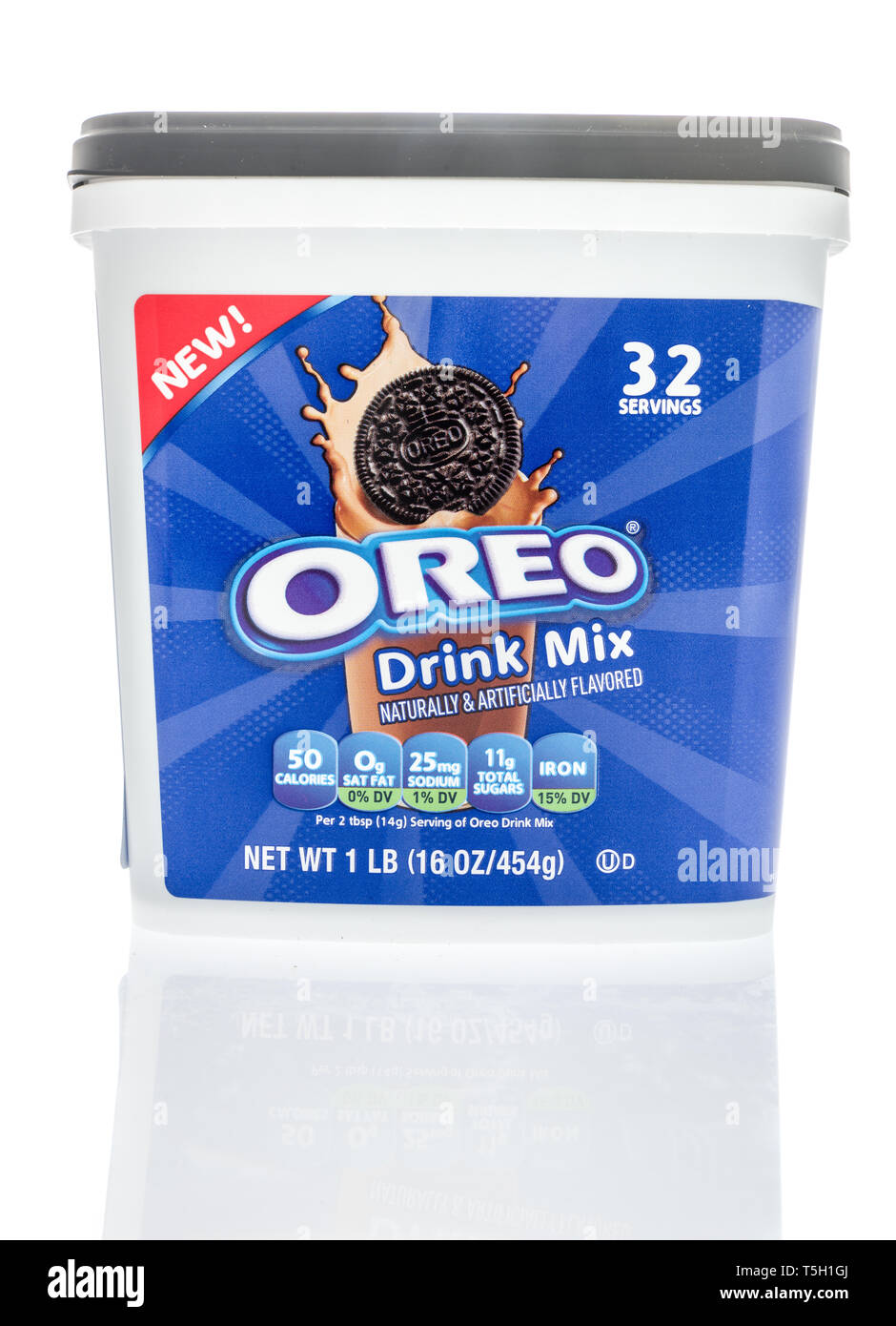 Winneconne, WI - 22 April 2019: A package of Oreo chocolate drink mix ...