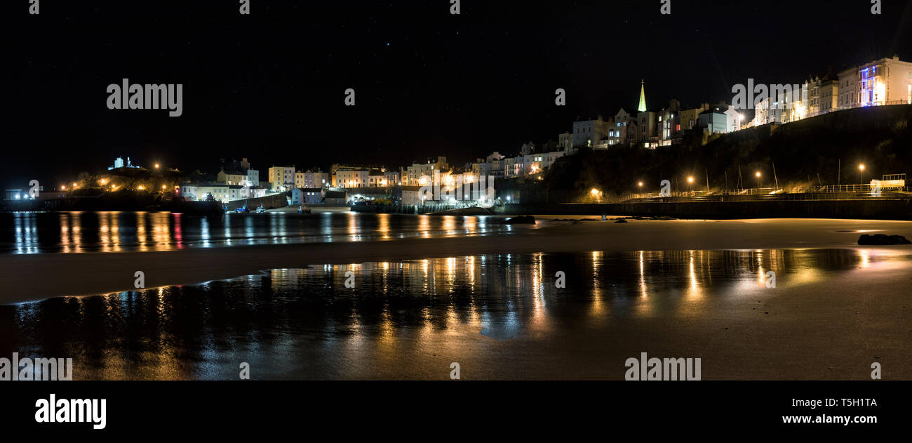 Tenby at night hi-res stock photography and images - Alamy
