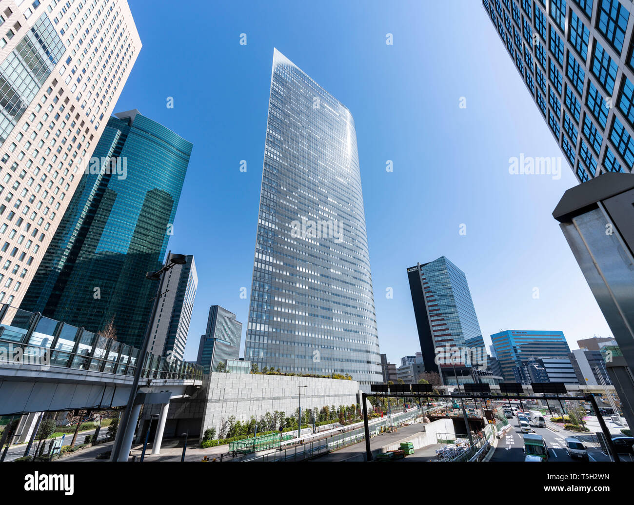 Dentsu Inc. building, Minato-Ku, Tokyo, Japan. Built in 2002. Designed ...