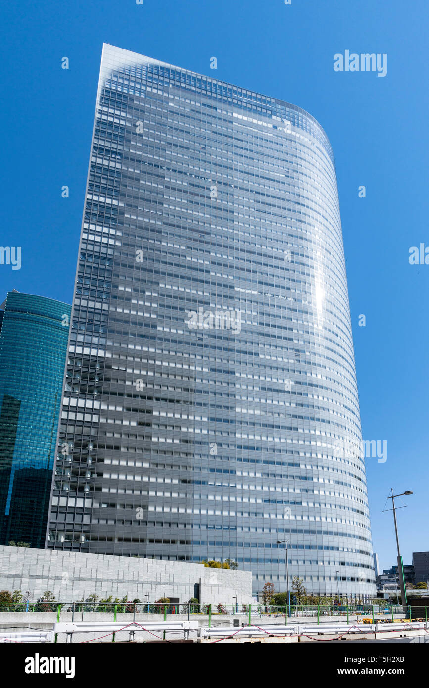 Dentsu Inc. building, Minato-Ku, Tokyo, Japan. Built in 2002. Designed ...
