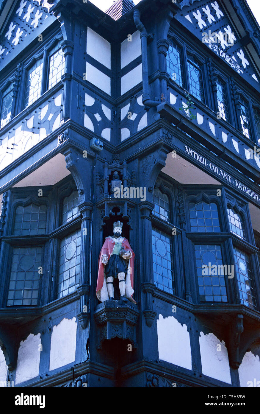 Corner detail of The Rows,Chester,England Stock Photo - Alamy