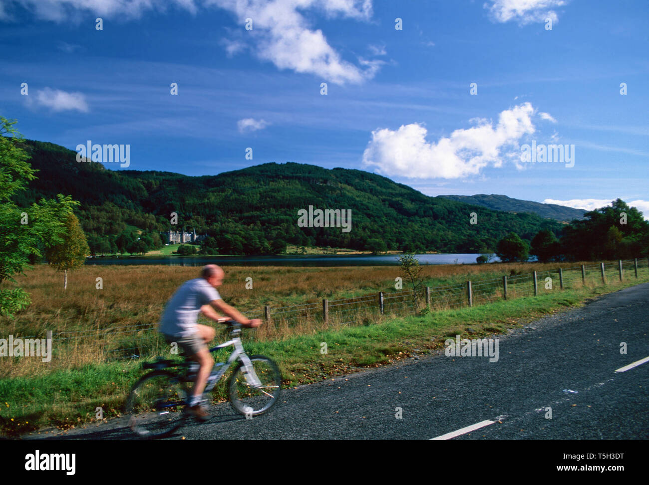Cycling and the trossachs hi-res stock photography and images - Alamy