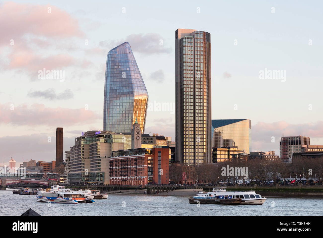 UK, London, Southwark, River Thames, office towers Stock Photo - Alamy