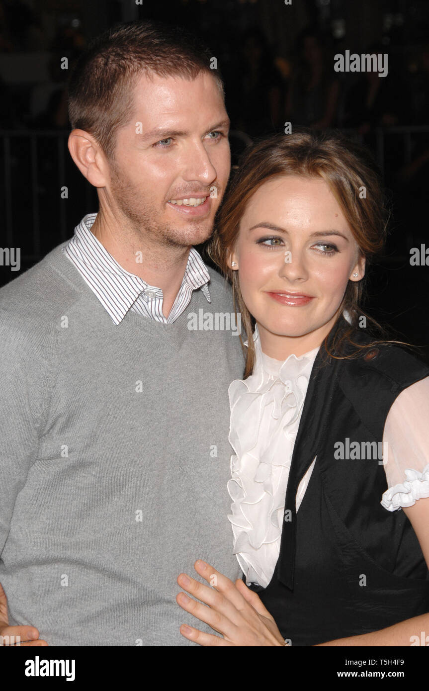 LOS ANGELES, CA. November 05, 2006: ALICIA SILVERSTONE & husband ...