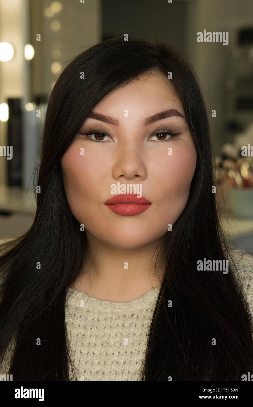 Microbleeding And Eyebrow Architecture Girl After Beauty Procedure In