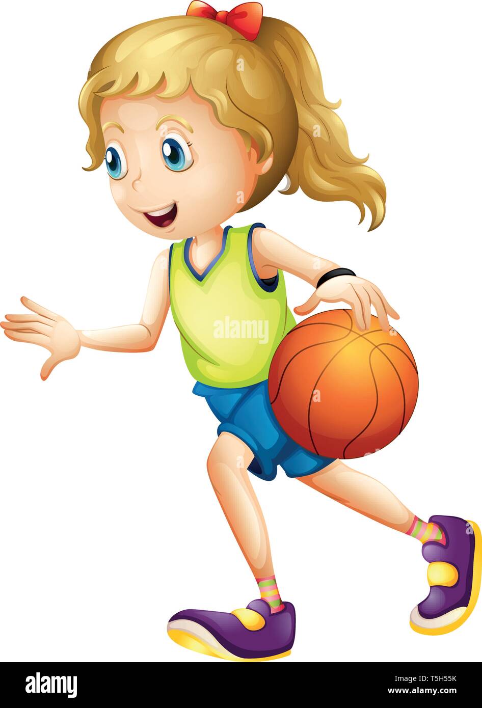 Basketball Players Clipart Girls Basketball