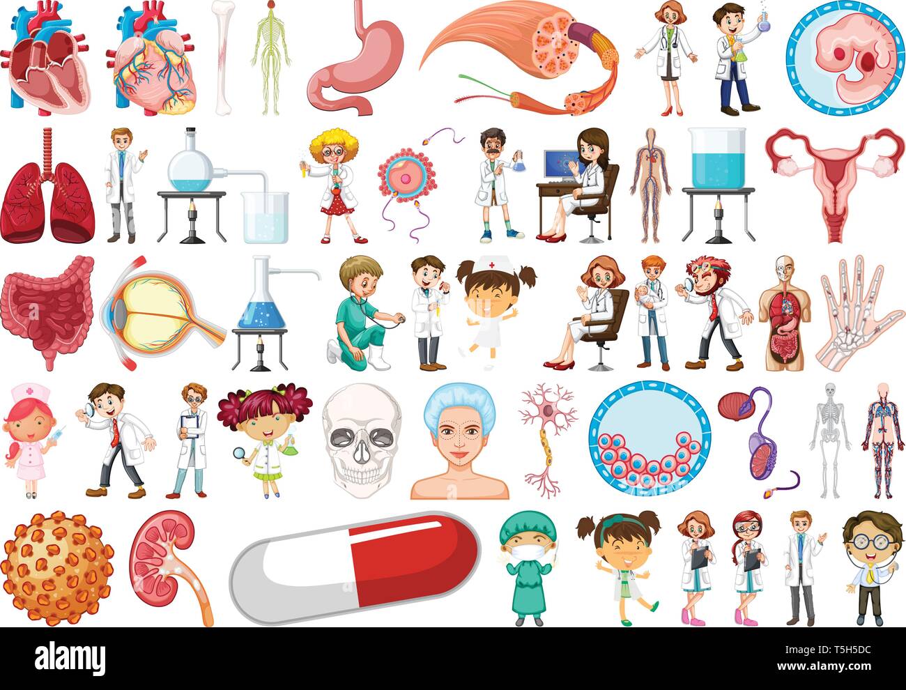 Set of medical health illustration Stock Vector Image & Art - Alamy