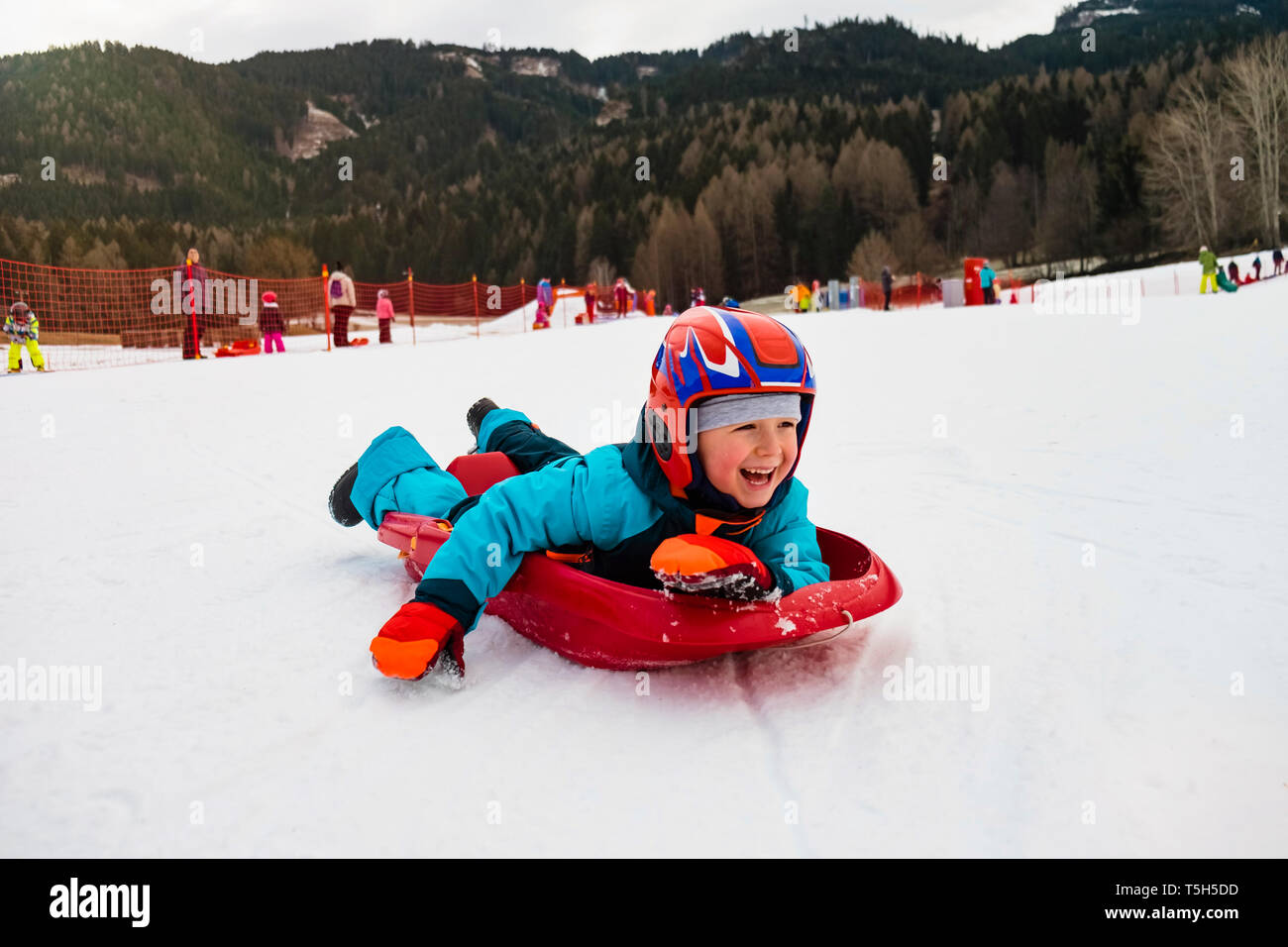 Plastic sledge hi-res stock photography and images - Alamy