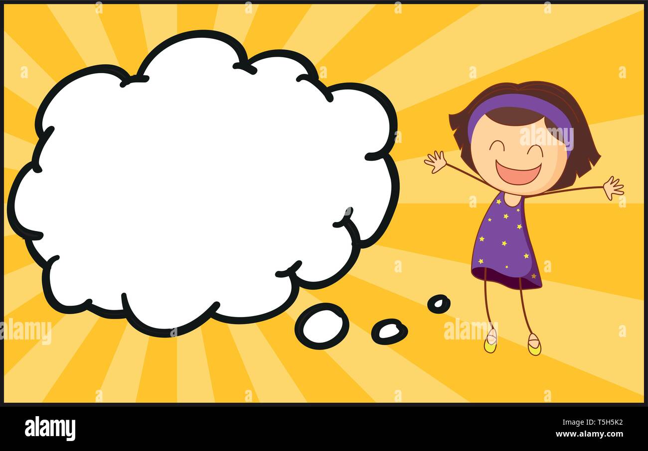 Speech school girl Stock Vector Images - Alamy