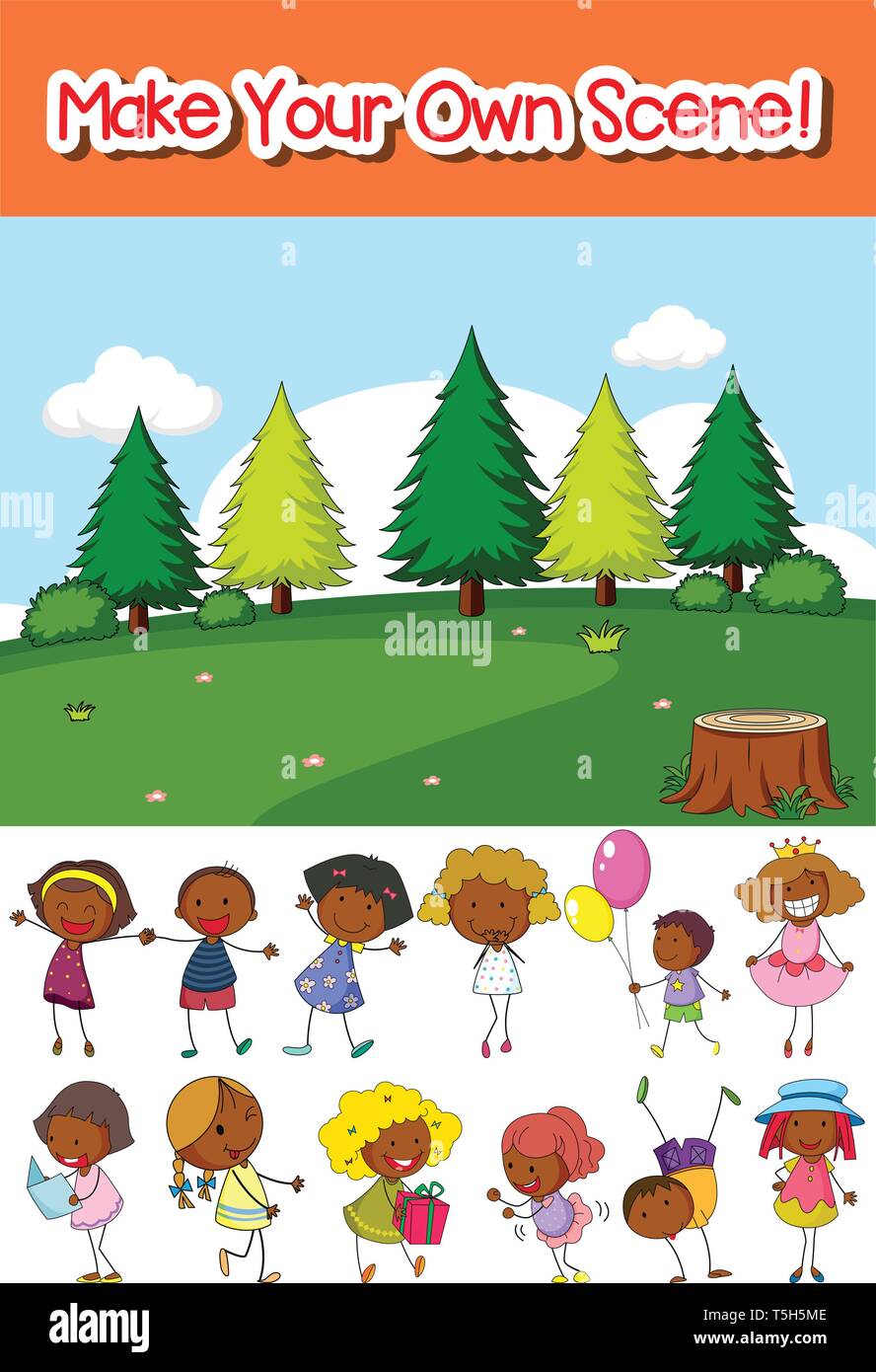 Make your own scene illustration Stock Vector Image & Art - Alamy