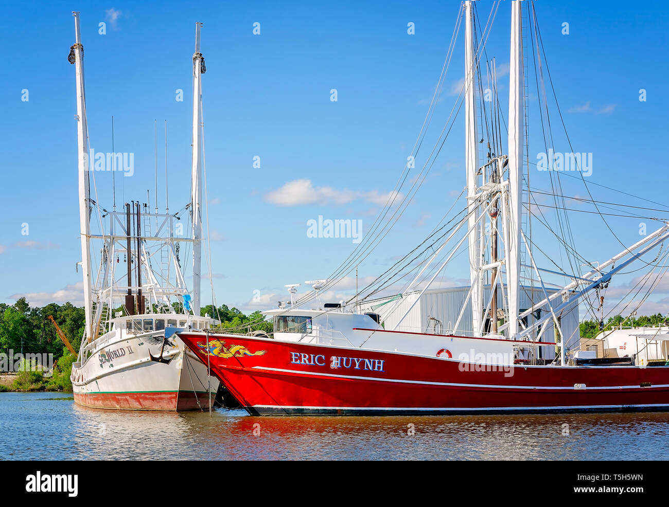 Double rig shrimp boats hi-res stock photography and images - Alamy