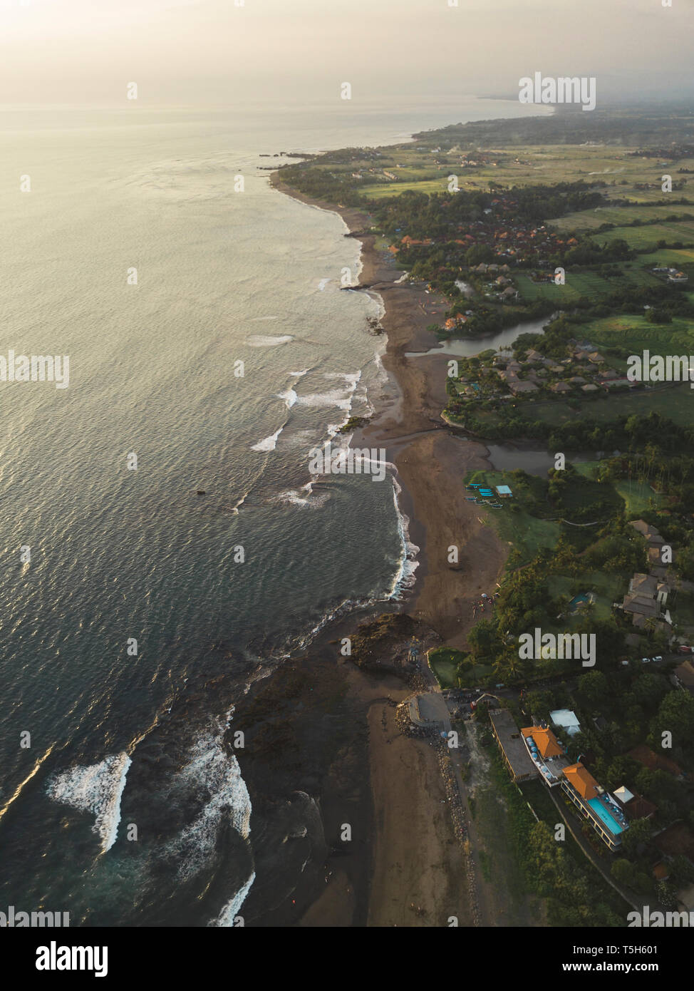 Indonesia, Bali, Aerial view of Echo Beach Stock Photo - Alamy