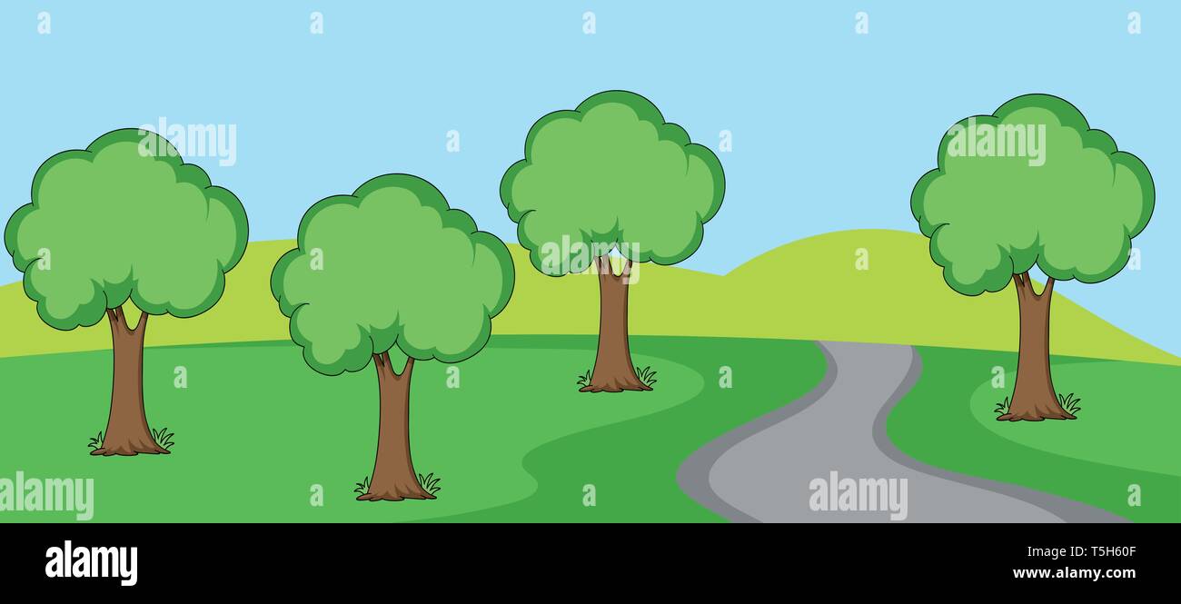 A simple flat nature illustration Stock Vector Image & Art - Alamy