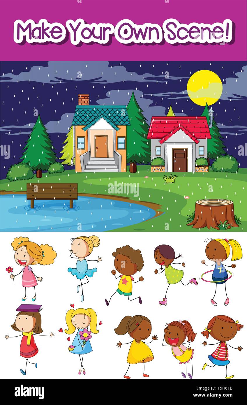 Make your own scene illustration Stock Vector Image & Art - Alamy
