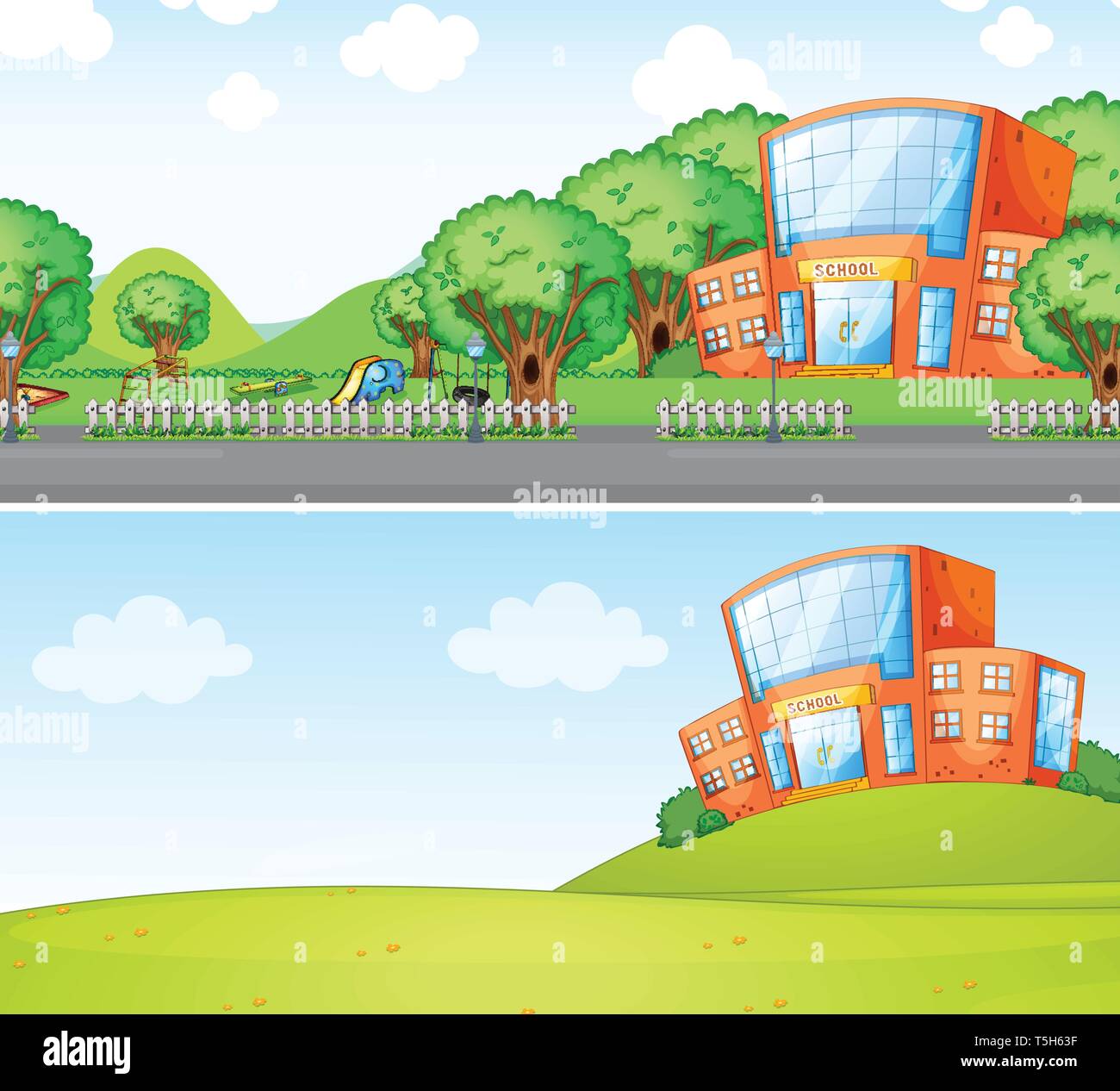 Set of school background illustration Stock Vector Image & Art - Alamy