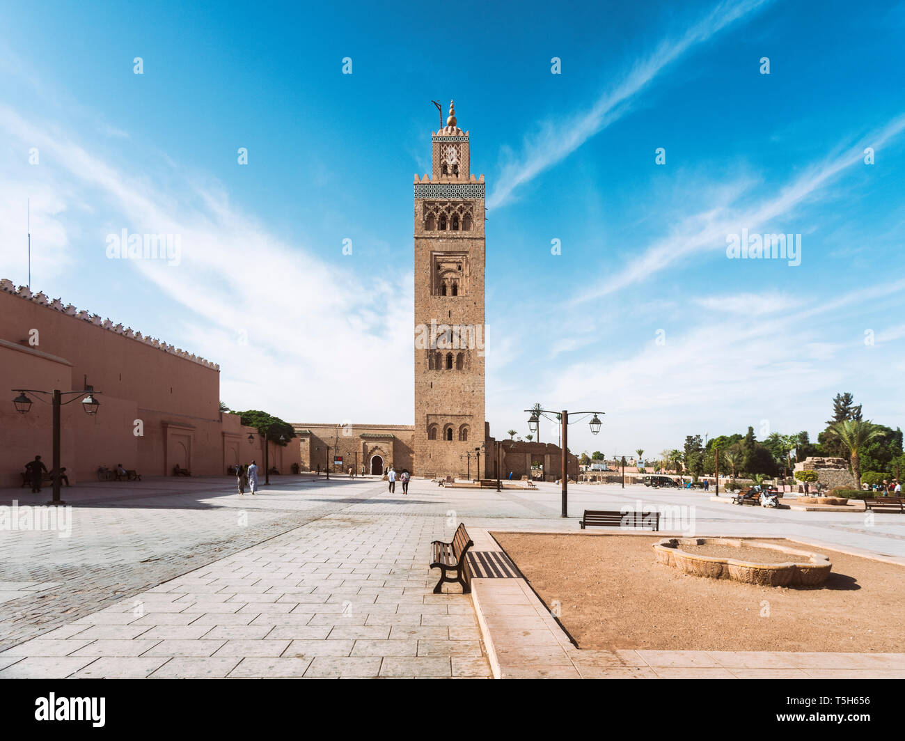 Morocco, Marrakesh, Djami Al Fina, Koutoubia mosque Stock Photo - Alamy