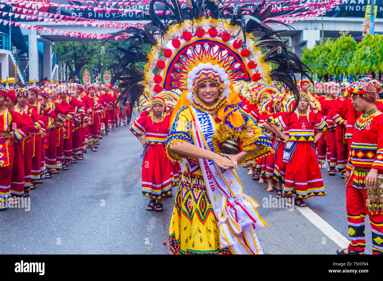 Participants in the Sinulog festival in Cebu city Philippines Stock ...