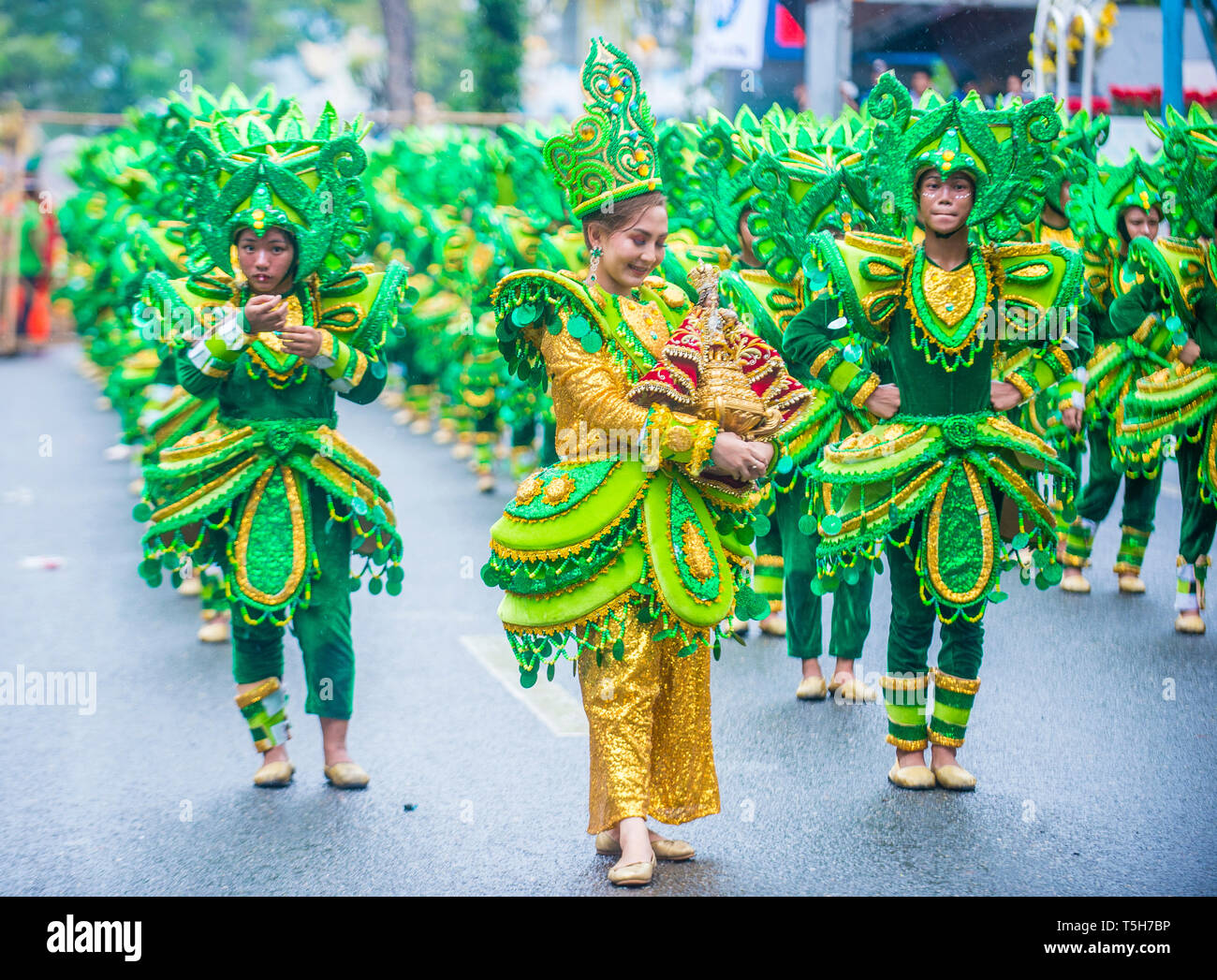 Participants in the Sinulog festival in Cebu city Philippines Stock ...