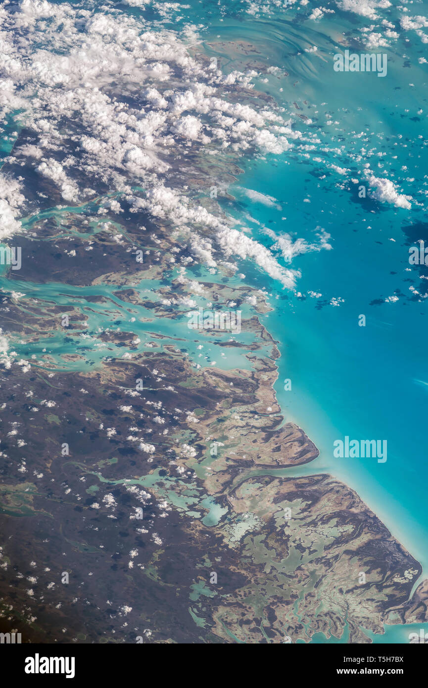 Aerial of Andros island in the Bahamas Stock Photo - Alamy
