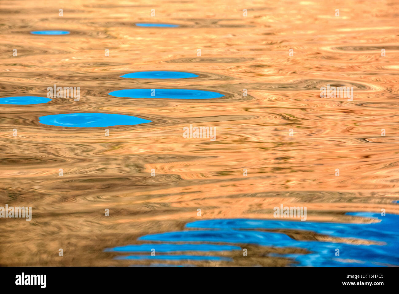 Reflection patterns, Gulf of California, Mexico Stock Photo - Alamy