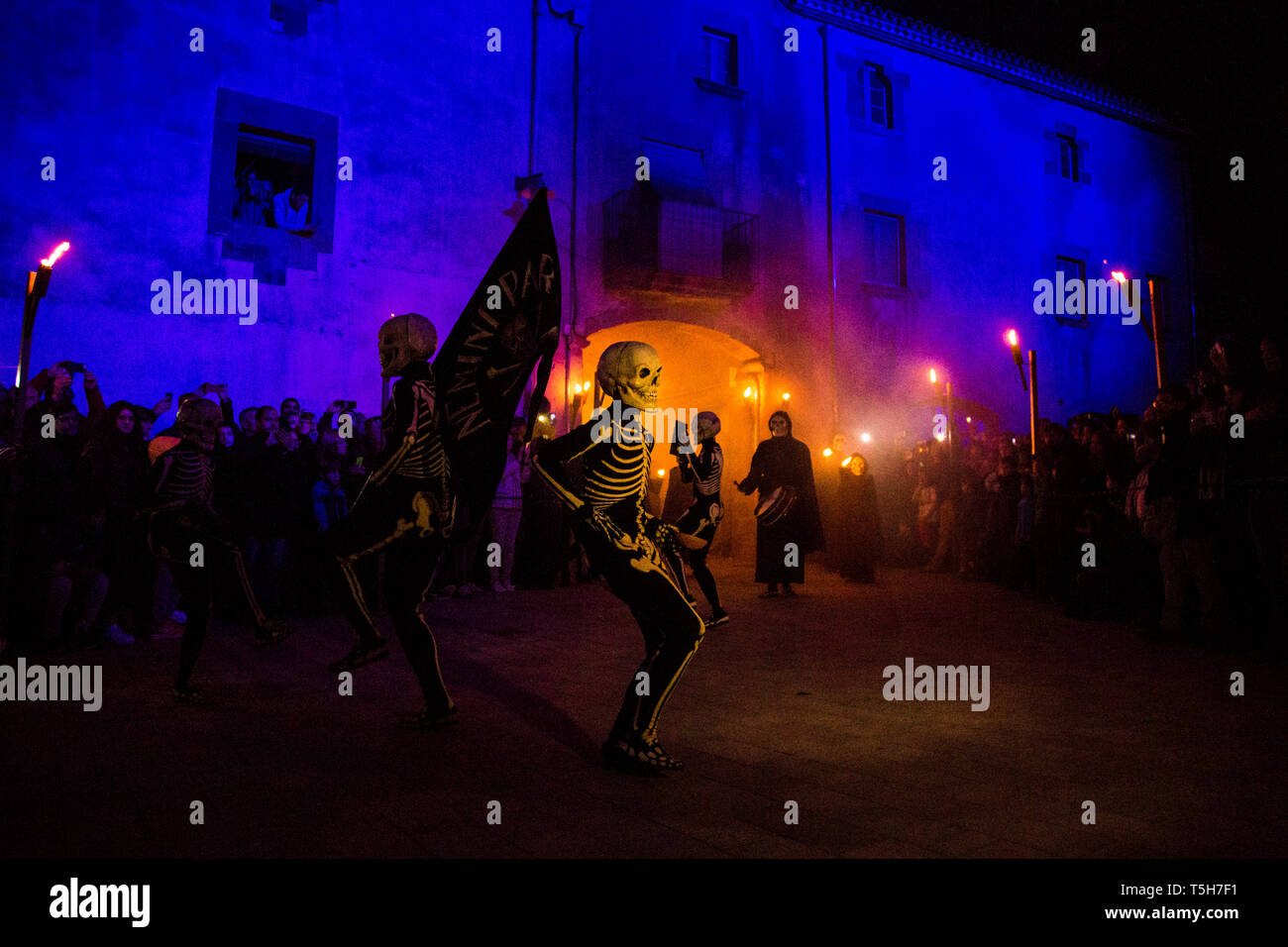 Verges, a small town in the Northeast of Catalonia (Spain), during ...
