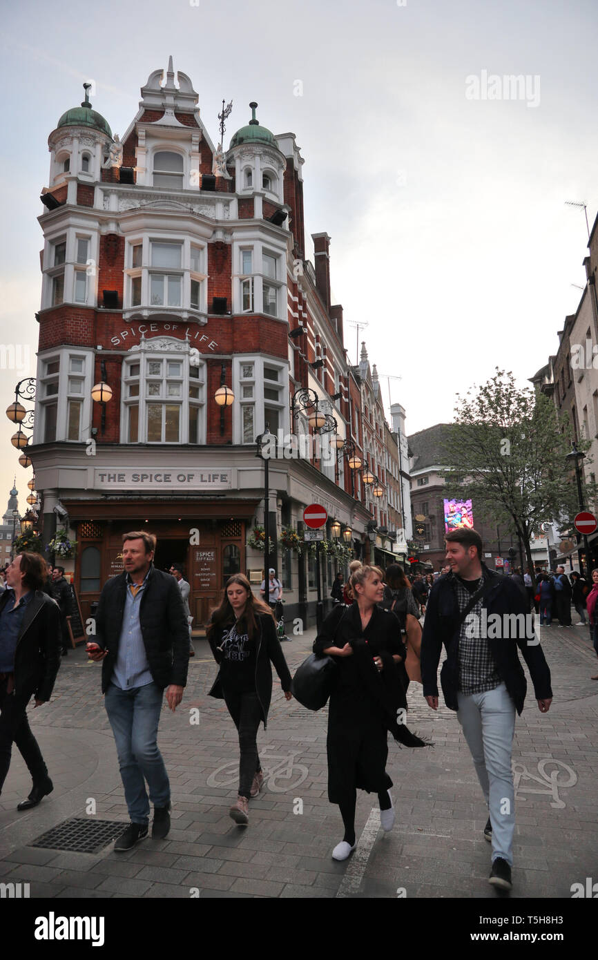 The Spice of Life pub in Soho, London. England, UK Stock Photo - Alamy
