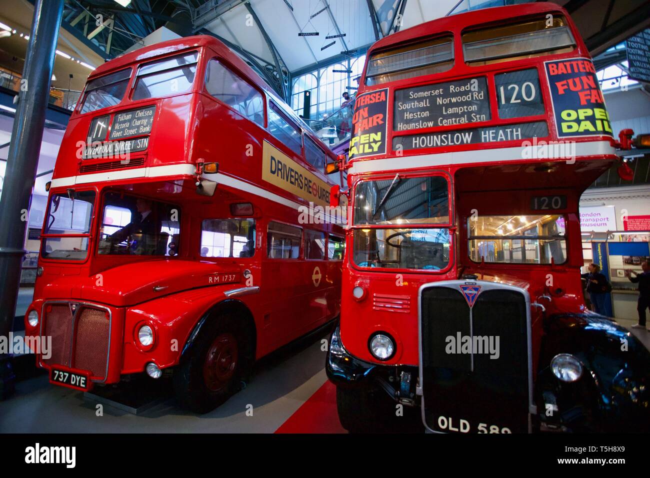 1963 AEC Routemaster & 1950 AEC RT, double decker London buses, London ...