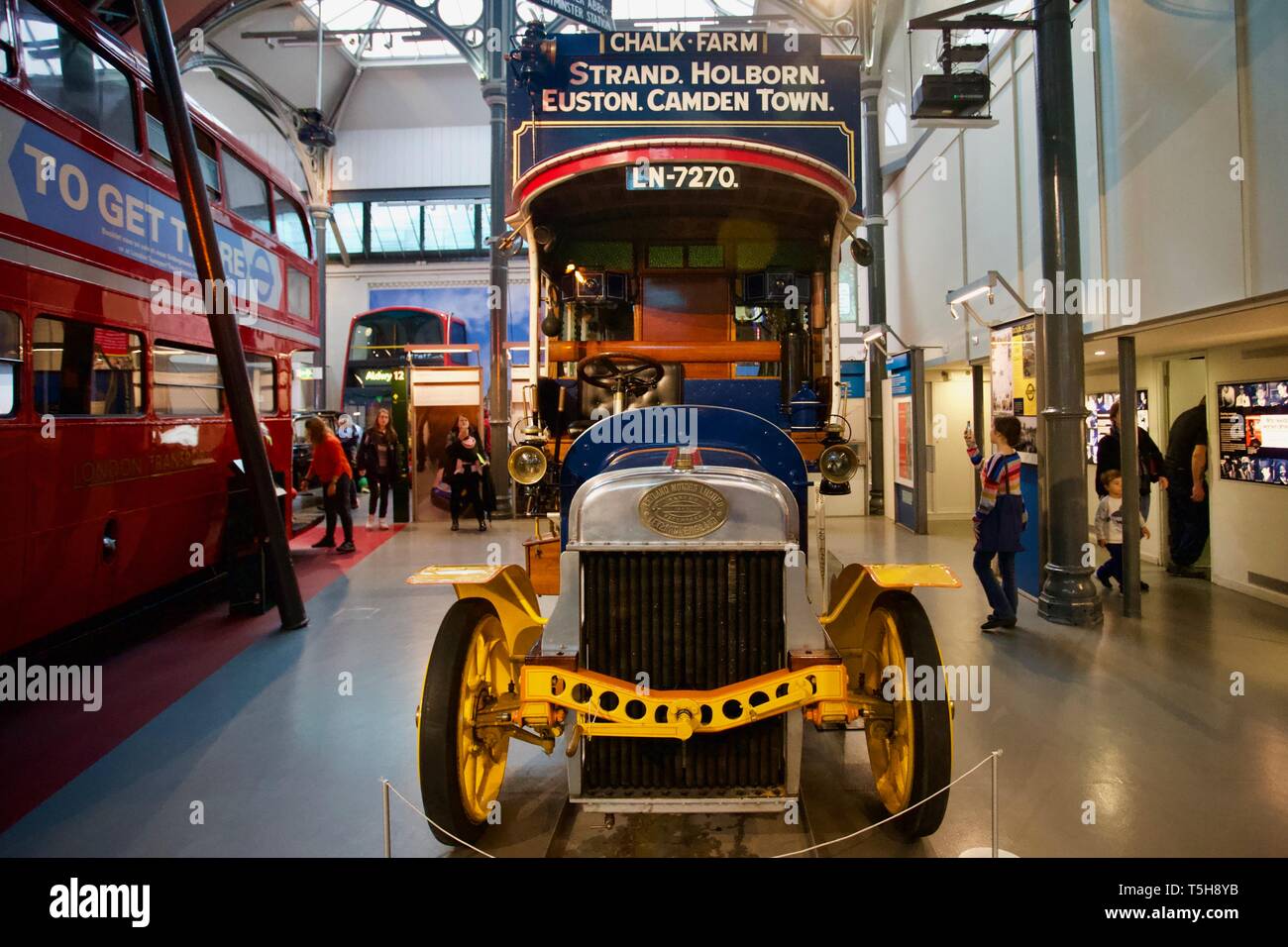 1908 London Central Leyland X2 double decker motor bus, London ...