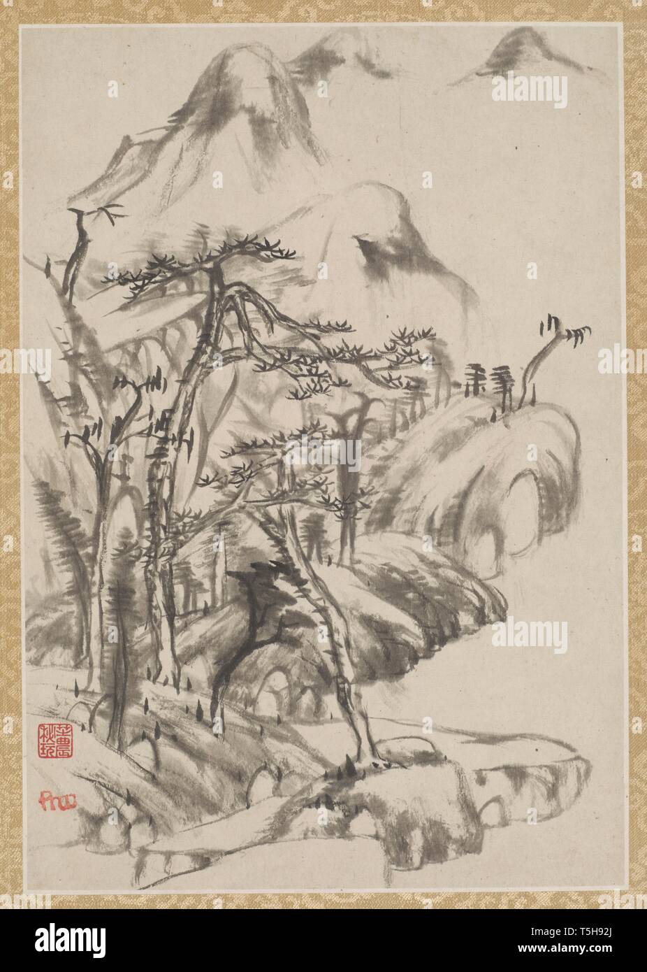 (Artist) Bada Shanren (Zhu Da); (Calligrapher) Bada Shanren (Zhu Da ...