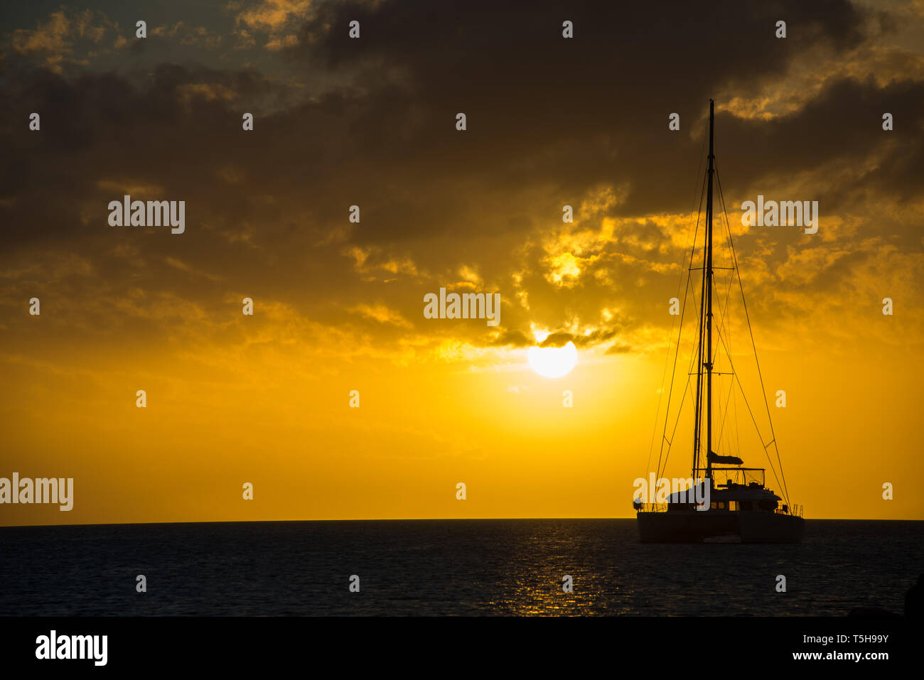 Catamaran sailboat anchor in hi-res stock photography and images - Alamy