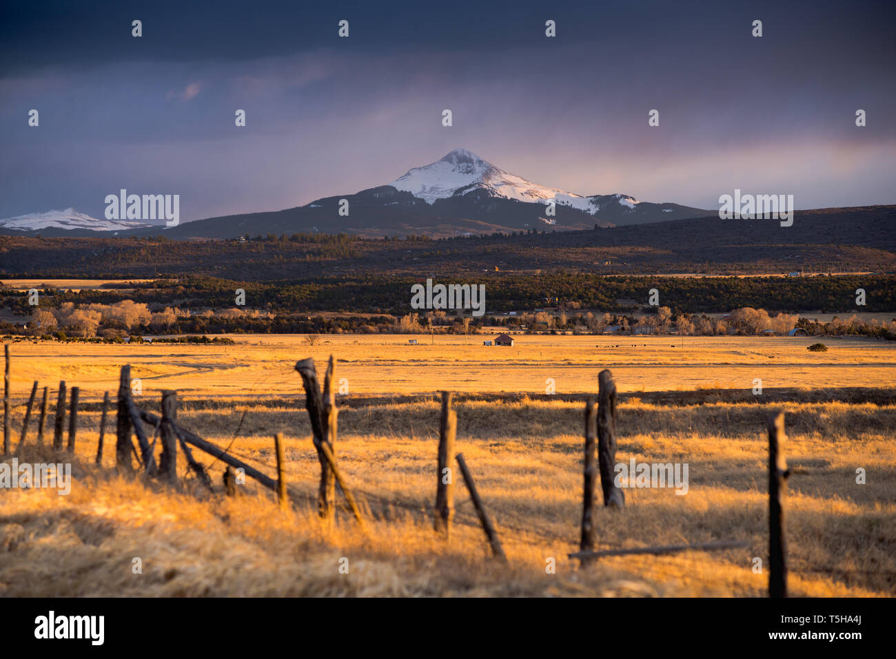 Mountain Sunset in Colorado Stock Photo - Alamy