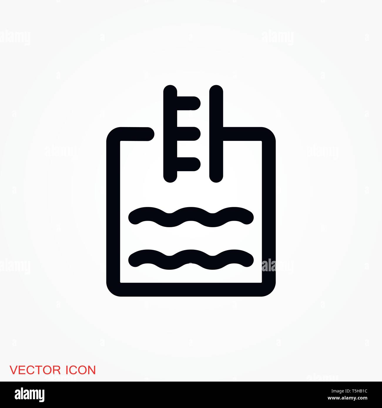Pool flat icon vector sign symbol Stock Vector Image & Art - Alamy