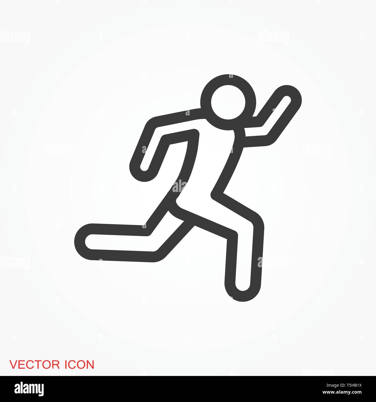 Running Icon vector sign symbol Stock Vector Image & Art - Alamy