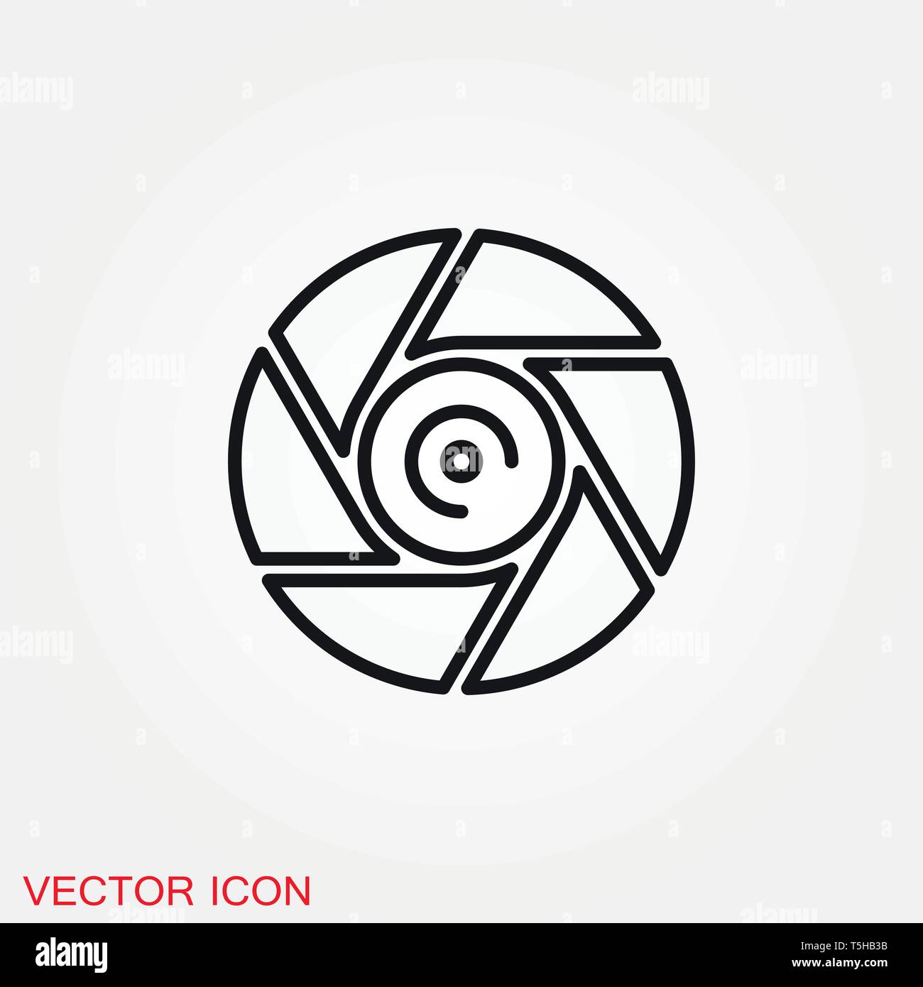 Camera objective icon vector sign symbol Stock Vector Image & Art - Alamy